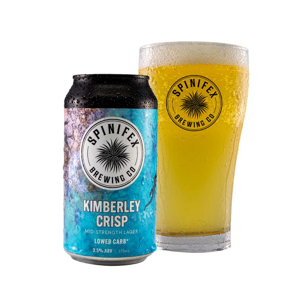 Kimberley Crisp Lager | 3.5% ABV | Carton (16 cans) – Spinifex Brewing Co.